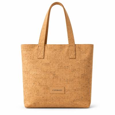 China OEM ODM Cork Tote Bag Manufacturer – Custom Sustainable Natural Cork Fabric Shoulder Tote Bag for Wholesale & Private Label Brands for sale