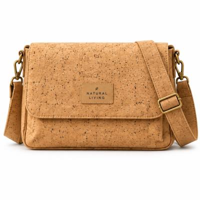 China OEM ODM Cork Messenger Bag Manufacturer – Custom Sustainable Cork Crossbody Shoulder Bag with Flap Closure for Wholesale and Private Label Brands for sale