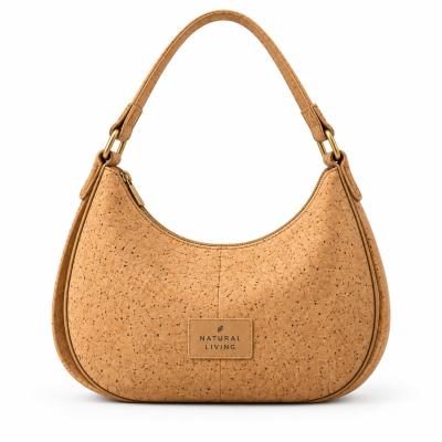 China Wholesale Cork Handbag Factory – Natural Cork Hobo Shoulder Bag for Eco Fashion Brands and Retail Collections for sale