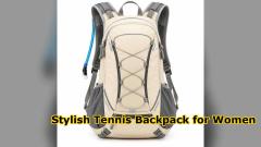Stylish Tennis Backpack with Racket Holder for Women