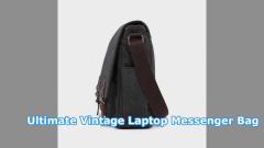 Best Vintage Canvas Messenger Bag for 15 Inch Laptops