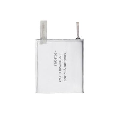 Cina Batteria ai polimeri di litio ultra sottile OEM 1C 3.7V 300mAh per lettore MP5 in vendita