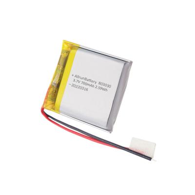Cina Potente batteria al litio medica Batteria LiPo ricaricabile da 3,7 V 700 mAh in vendita