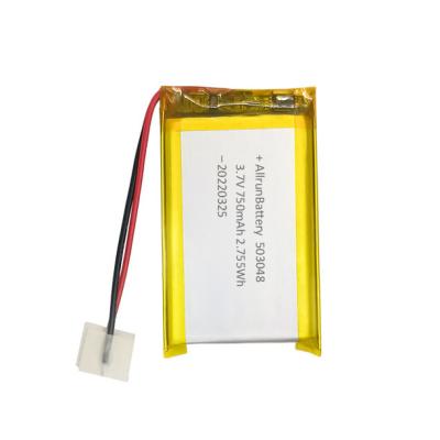 Cina Batteria ai polimeri di litio ricaricabile a rettangolo luminoso Batteria LiPo da 3,7 V 750 mAh in vendita