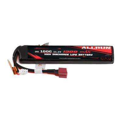 Cina Batteria ai polimeri di litio RC 100C 11,1 V Batteria LiPo ad alta velocità C 3S 1300 mAh in vendita
