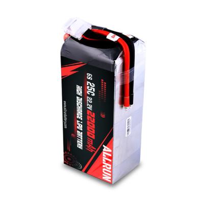 Cina Batteria LiPo 25C 6S 22000mAh Batteria LiPo ad alta velocità C da 22,2 V in vendita