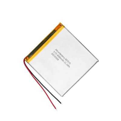 Cina Batteria ai polimeri di ioni di litio quadrata ricaricabile Batteria LiPo da 3,7 V 3000 mAh in vendita