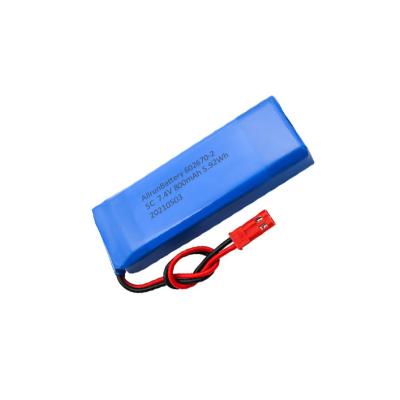 Cina Batteria al litio medicale 5C 2S1P 7,4 V 800 mAh Batteria LiPo in vendita