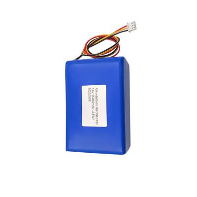 Cina 2S3P Batteria ai polimeri di ioni di litio leggera Batteria 7.4V 15000mAh LiPo in vendita
