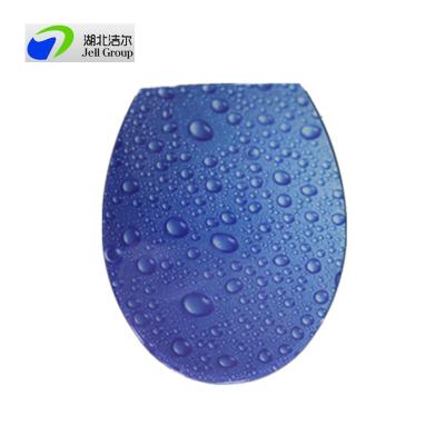 China Direct manufacture watermark toilet seat with soft close, zinc alloyed hinges, European and US Standards for sale