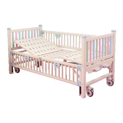 China Dual-Hand Crank Manual Backrest Leg Elevation Adjustable Hospital Nursing Bed with Aluminium Alloy Frame for sale