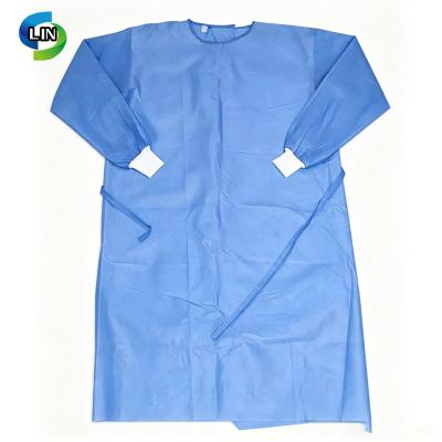 China Reinforced PP+PE Disposable Surgical Gown with Infrared Disinfection and Qualified Filtration Efficiency for sale