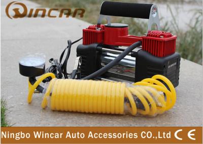 China Herramienta portátil inflable de los infladores del neumático del compresor de aire de la bomba 12V del coche del Doble-Cilindro en venta