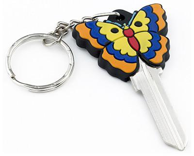 China 3D Butterfly Design Custom House Key Blanks For Kwikset And Schlage Locks for sale