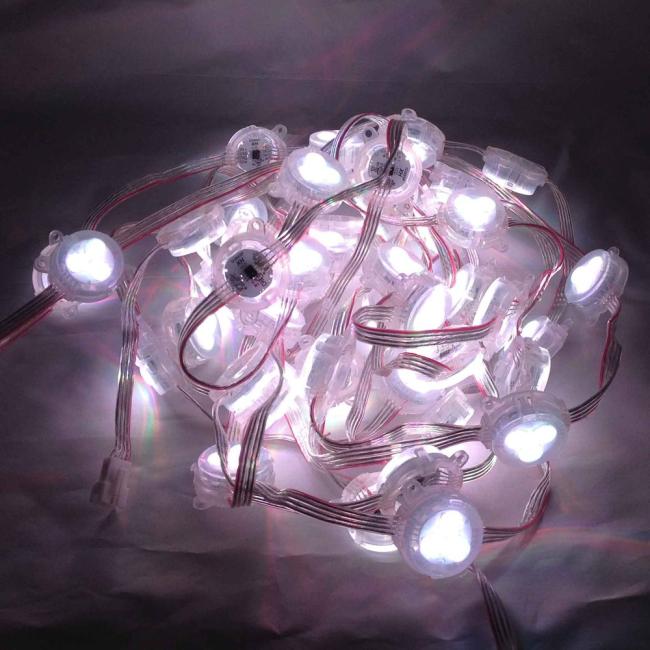 Miracle bean 30mm SMD5050 DC12V IP67 rgb led point light advertising led light