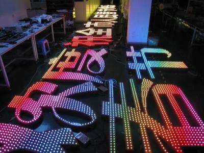China IP67 12mm 5V RGB Full Color Led Modules Outdoor Advertising Lighting For Signs for sale