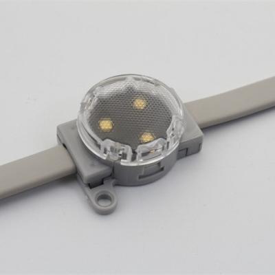 China Decoração clara Smd3535 IP67 RGBW 1W DC12V do ponto do diodo emissor de luz de DMX512 30mm à venda