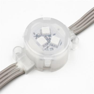 China Smd5050 DC12V 30mm DMX512 RGBW Point LED Light Waterproof IP67 0.75W for sale