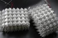 China Customizable LED Mesh Curtain 120 Degree Viewing Angle PC Material DMX512 Control for sale