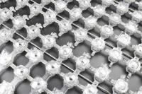 China Customizable LED Mesh Curtain 120 Degree Viewing Angle PC Material DMX512 Control for sale