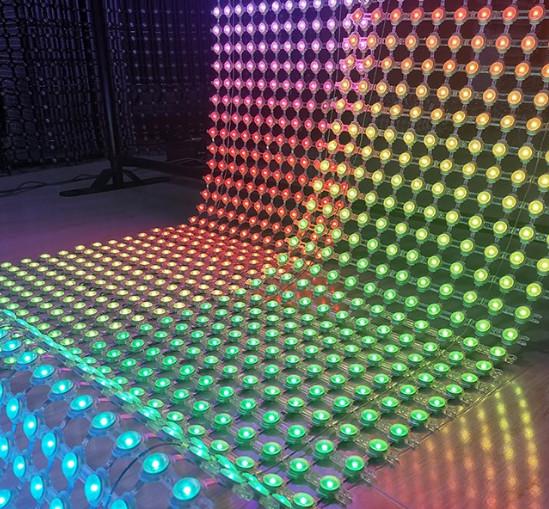 지능형 LED 그리드 스크린 파노라마 3D 야외 방수 아크릴 통합 건축 풍경 조명