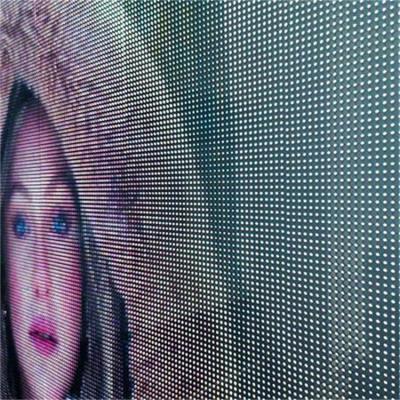 중국 슈퍼 슬림 LED 스크린 PCB 보드 유연 투명 필름 P20 광고 LED 디스플레이 설치가 쉽다 판매용