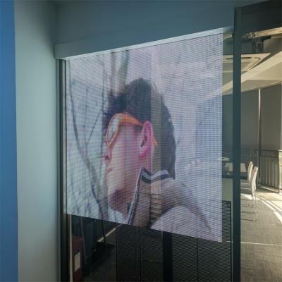 China P6 Super Slim Transparent LED Film For Indoor Video Wall Easy Installation With PCB Board RGB DC5V for sale