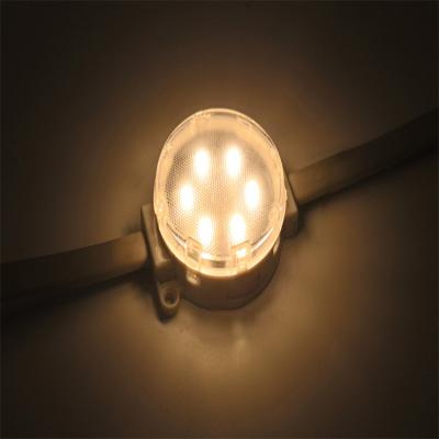 China Fuente de luz de punto de 50 mm de diámetro rojo verde azul monocromático de 24 V de luz de píxel permanente exterior en venta