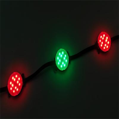 China IP67 impermeável DC24V 50MM DMX LED RGB Luzes de pixel programáveis Full Color Smart Point Light Outdoor à venda