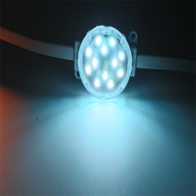 Китай IP67 водонепроницаемость DC24V 50MM DMX LED RGB пиксельные огни программируемые полноцветные умные точечные огни на улице продается