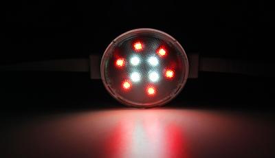 China IP67 wasserdicht RGB 50mm SMD3535 DMX512 Smart Pixel LED Punktlichter PC-Körper. zu verkaufen