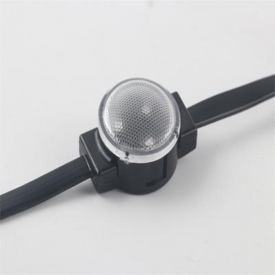 China Fabrikbeleuchtung 30mm Pixel 12v IP67 Außen Permanente Weihnachtsfeiertage RGB Led Pixel Point Lichter zu verkaufen