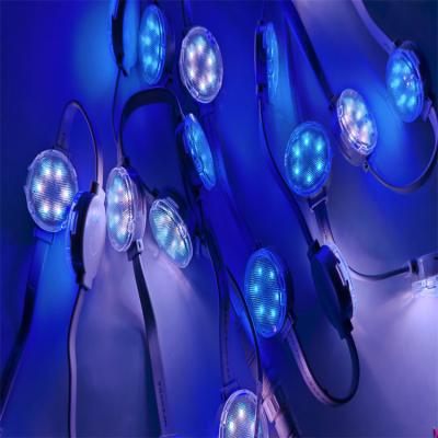 中国 40mm シングルカラー DC24V IP67 SMD3535 LEDノード・ドット・ストリング ピクセル・ポイントライト 販売のため