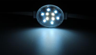 China 0.3W Epistar Chip 50mm RGB LED Point Light Waterproof Outdoor IP67 with PC Body for sale