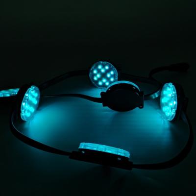 中国 大直径50mm多電球 防水LED点照明 玄関用 DMX512 高明るさ 販売のため