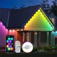 China CE Certified RGB LED Eave String Lights 60PCS DC24V IP67 for Christmas Decorations for sale
