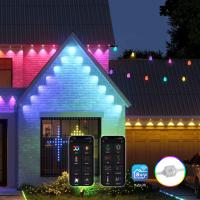 China CE Certified RGB LED Eave String Lights 60PCS DC24V IP67 for Christmas Decorations for sale
