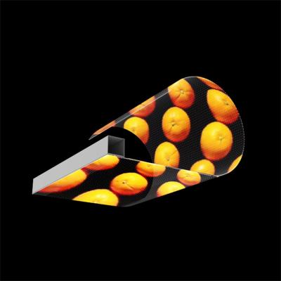 China P10 Flexibel Transparant Full-color LED Display Zelfklevend LED Scherm op Glas voor Buiten en Binnen Gebruik Te koop