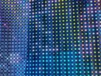 China Commercial LED Mesh Screen P83 Full Color Outdoor Video Display 144pcs/m2 DC12V IP67 for sale
