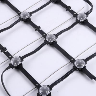 China 100mm Pixel Pitch Full Color Flexible LED Mesh Screen for Hanging Installation and Outdoor Advertising for sale