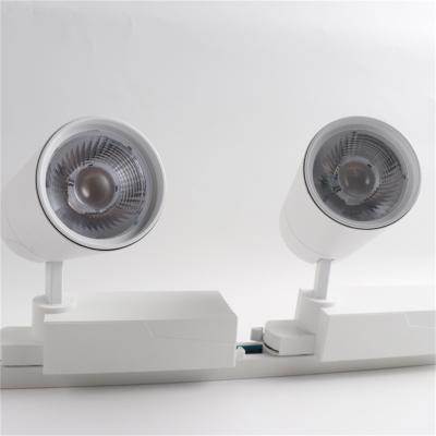 China Oppervlakte gemonteerd Magnetisch spoorlicht 40W RGBW Zwart/Wit Aluminium lichaam Te koop