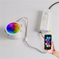 China Circular LED Down Lights 20W RGBW 85mm Office Ceiling Embedded Lighting with IP20 Rating for sale