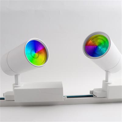 China Oppervlaktevergrendeld spoorstelsel LED Magnetisch spoor Flood Light 40W RGBW 220V met speciaal ontwerp Te koop