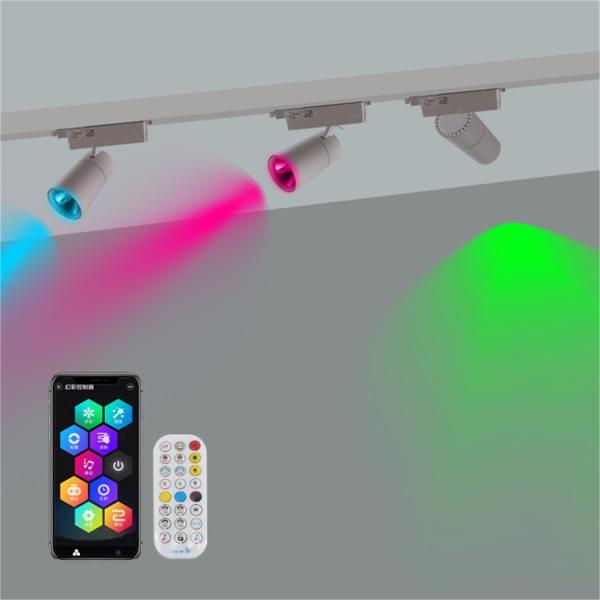 Asian Style 360 Adjustable Movable LED Track Lights Disassembled Moving Heads For Meal Bar