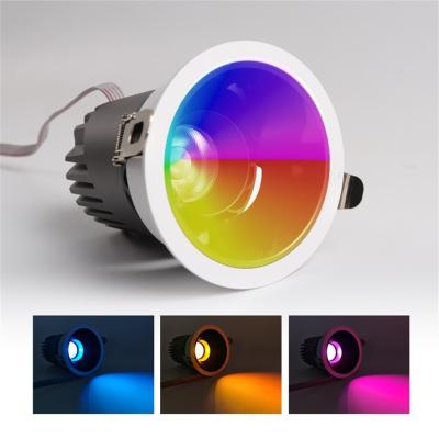 China 400lm LED Colorful Spot Lights 20W LED Recessed Spotlight Adjustable Luminous Value For Mall Application Rohs Certified for sale