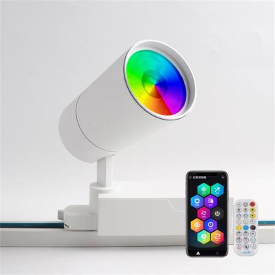 China Moderner asiatischer Stil Innenläden Essensläden LED-Spurleuchten mit hoher Helligkeit und 360-Grad-Verstellbarem Aluminiumkörper for sale