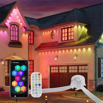 China Lâmpadas de Natal Smart RGB Outdoor 20MM DC12V App Controller IP67 Impermeável para Decoração de telhado e revestimento à venda