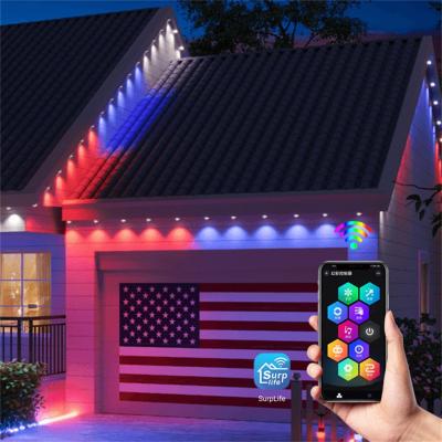 China Casa 24V RGBW IP67 LED Eaves Light Outdoor Color Decorativo para Natal e Ano à venda