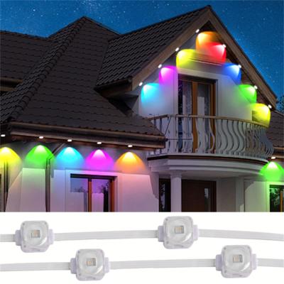 China Casa 24V RGBW IP67 LED Eaves Light Outdoor Color Decorativo para Natal e Ano à venda