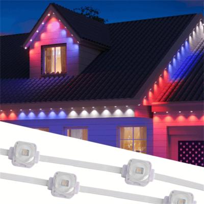 China Casa 24V RGBW IP67 LED Eaves Light Outdoor Color Decorativo para Natal e Ano à venda